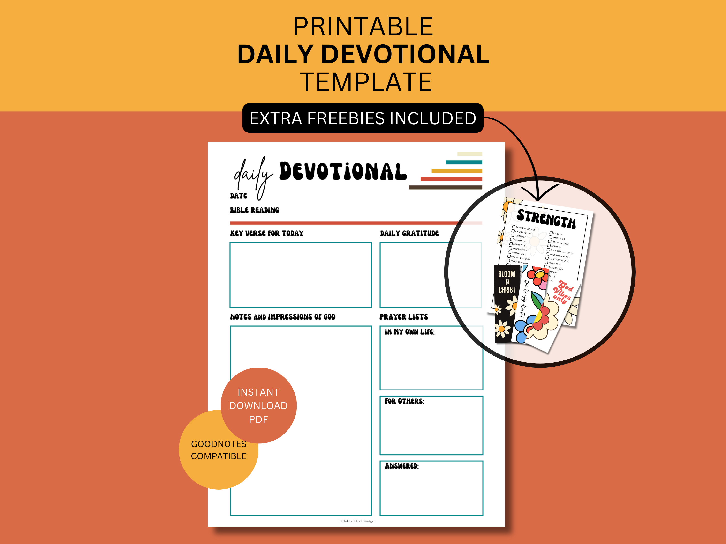 Printable Devotion Journal for Bible Study Daily Devotions Digital ...