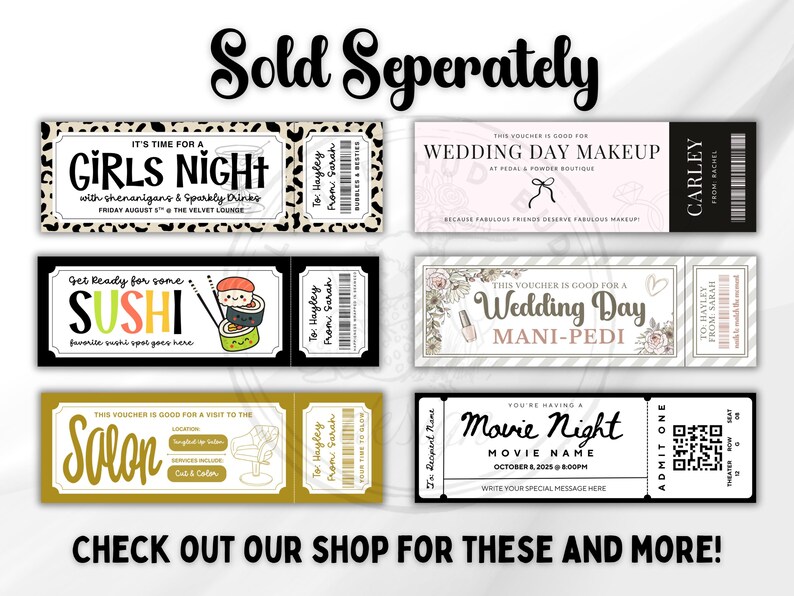 Editable Photo Shoot Gift Certificate for Photo Session Ticket Template ...