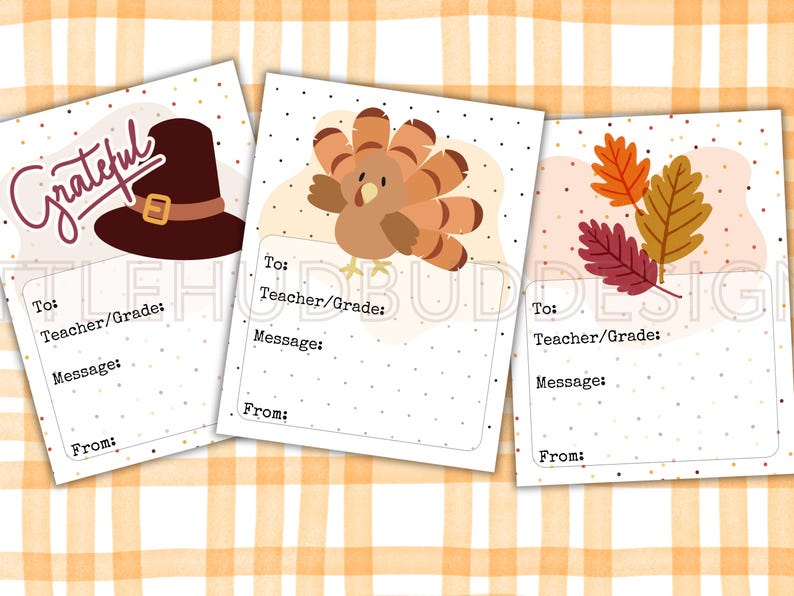Editable Thanksgiving Gratitude Gram PTO Fall Fundraiser Templates for ...