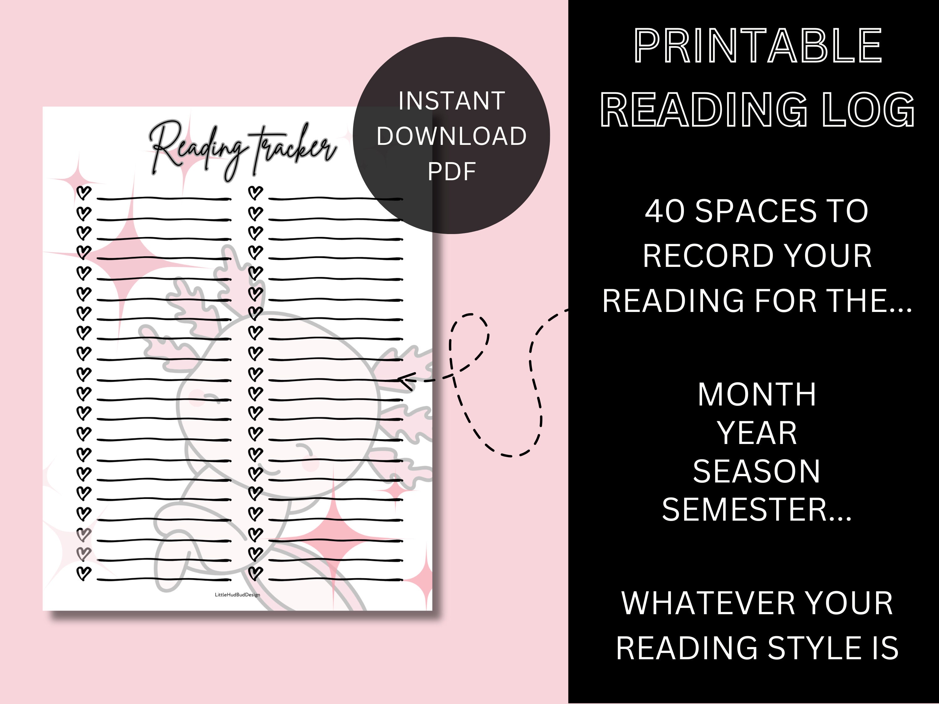 AXOLOTL READING TRACKER, Reading Journal for Kids, Summer Reading Log ...