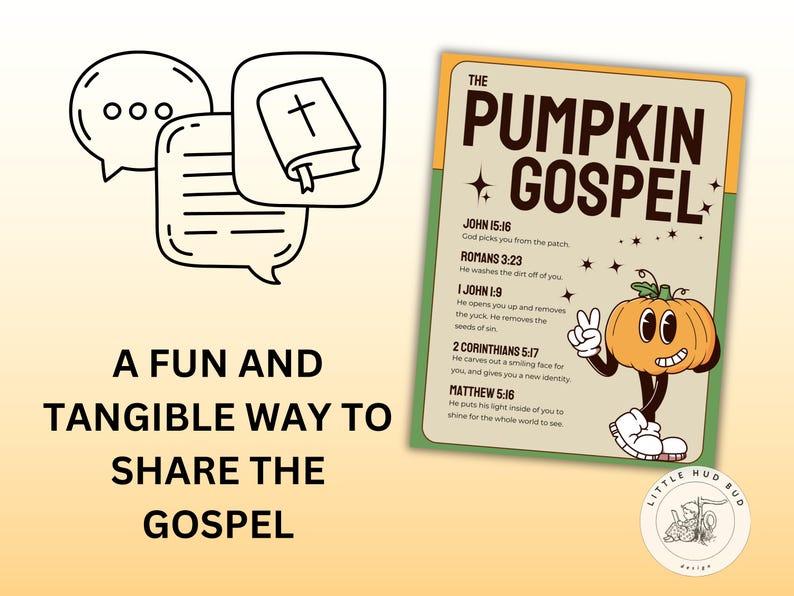 Christians Are Like Pumpkins Printable Pumpkin Gospel Printable ...