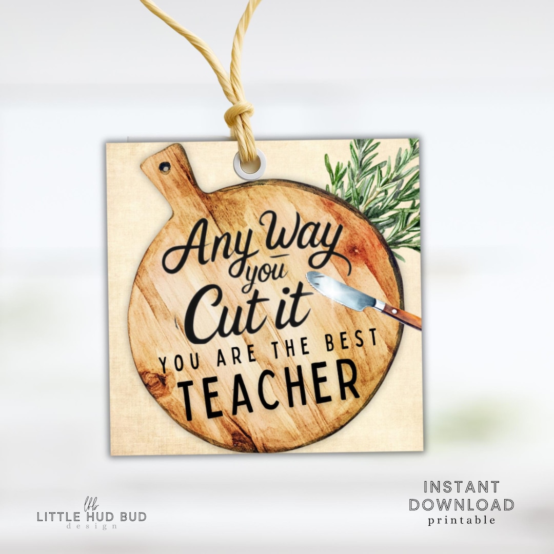 Printable Charcuterie Board Gift Tags for Teacher Appreciation Gift ...