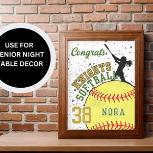 Softball Locker Sign Template for Softball Hotel Door Sign for Team ...