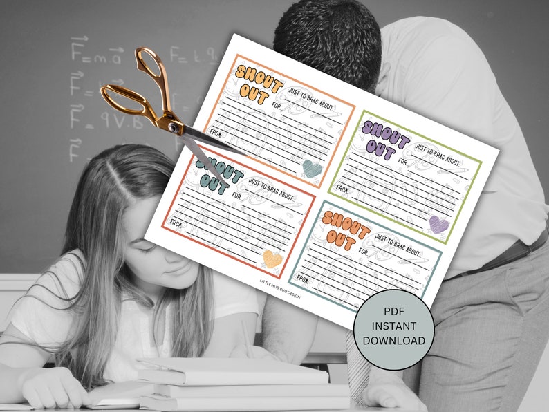 Student Recognition Shout Out Cards for Student Acknowledgement for ...
