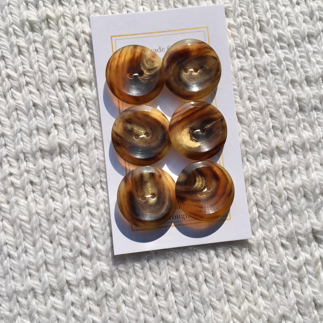 Luminous Antique Horn Buttons NOS 7/8” Button Set of 6 - Etsy