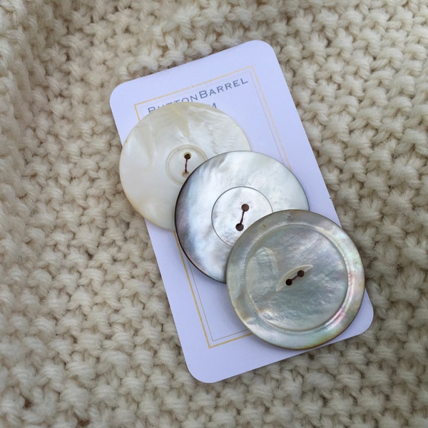 Mother of Pearl Button Large - Etsy