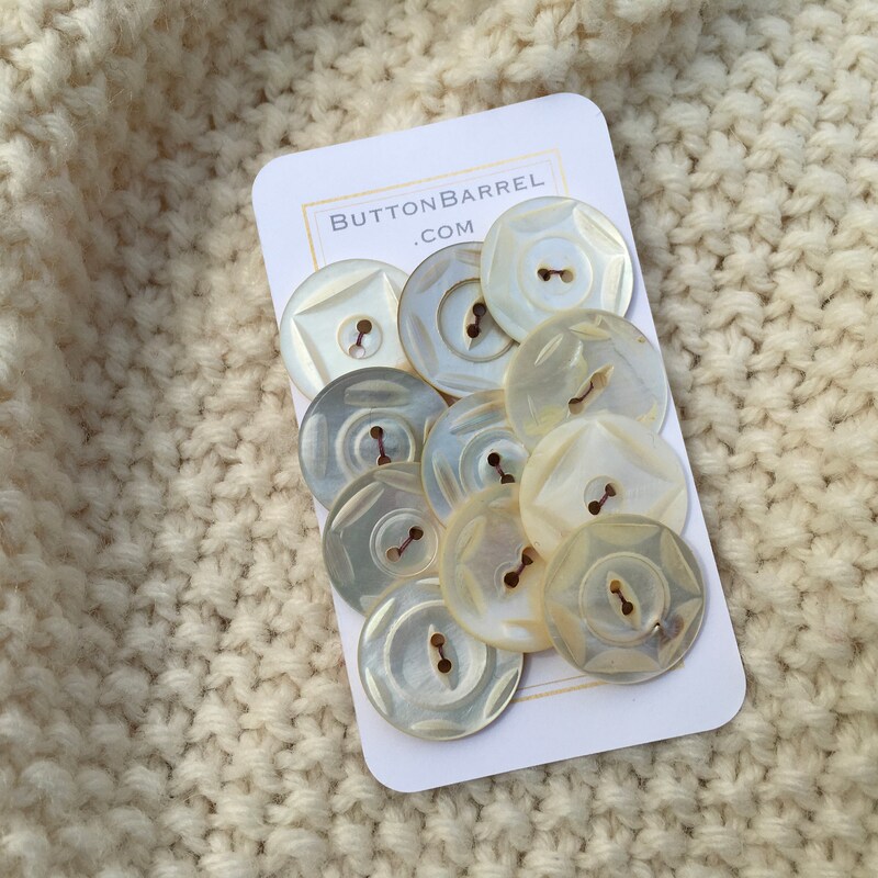 Antique Buttons Set - Etsy