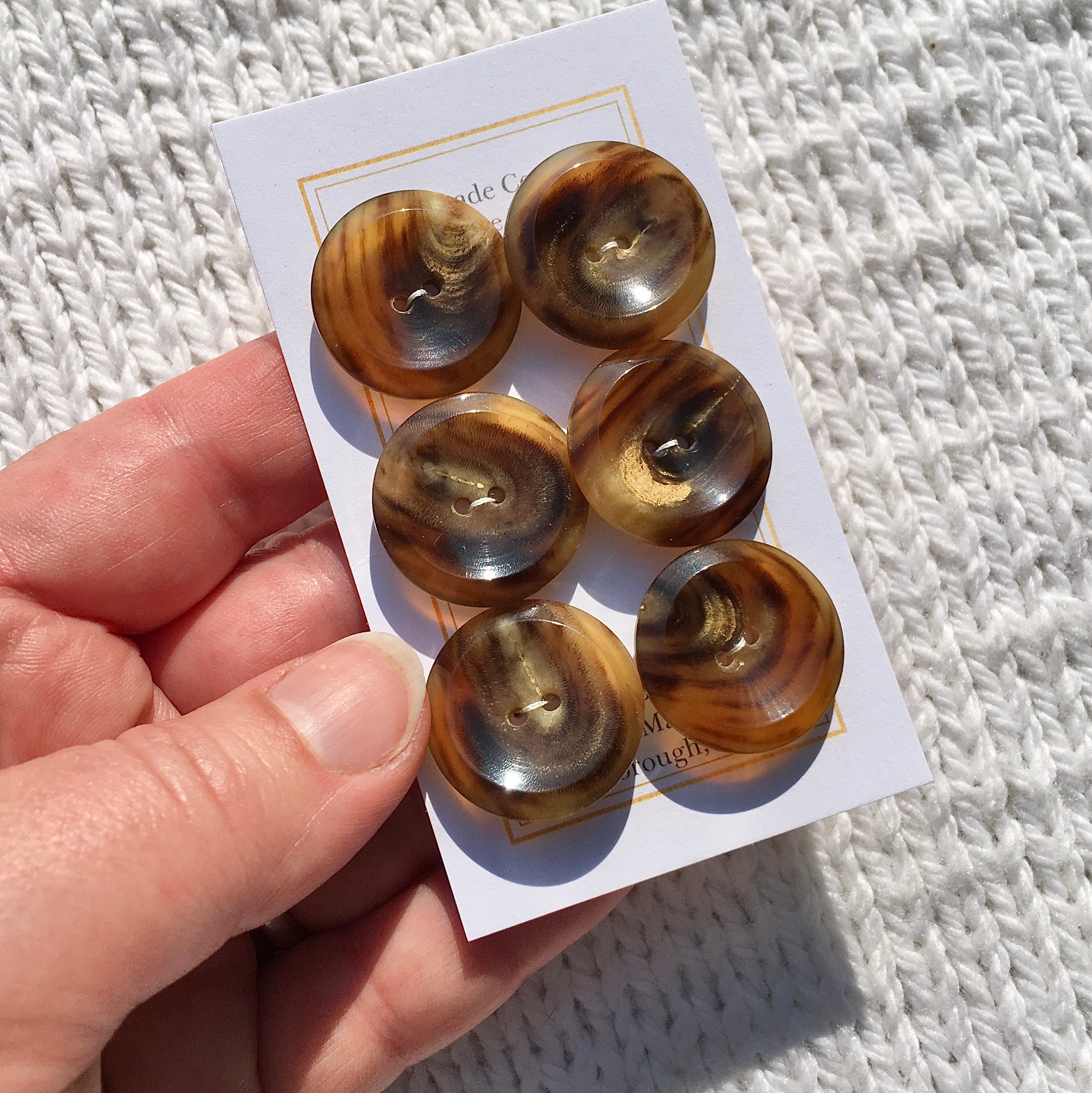 Luminous Antique Horn Buttons NOS 7/8” Button Set of 6 - Etsy