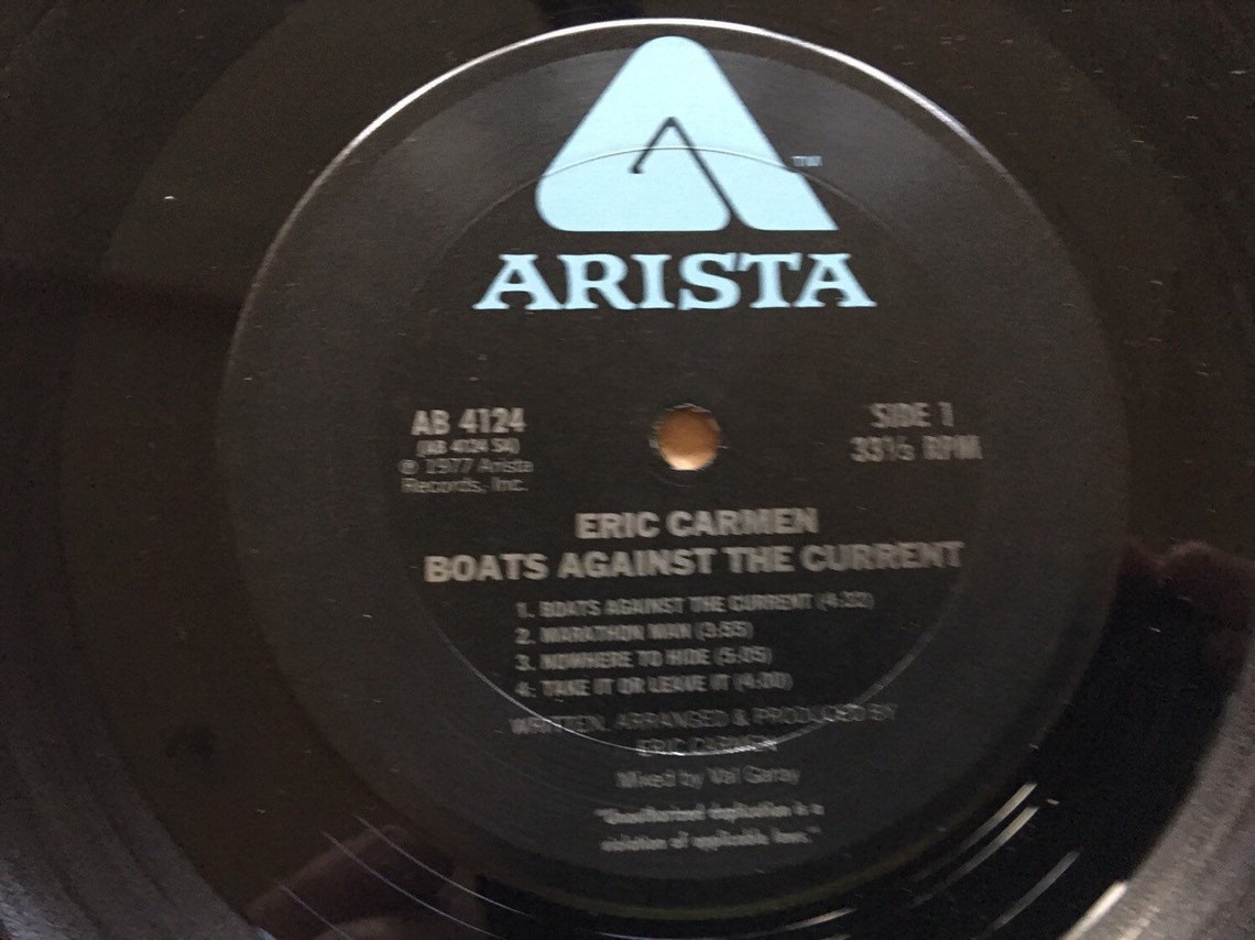 Eric Carmen Boats Against the Current Vinyl Album 1977 in - Etsy