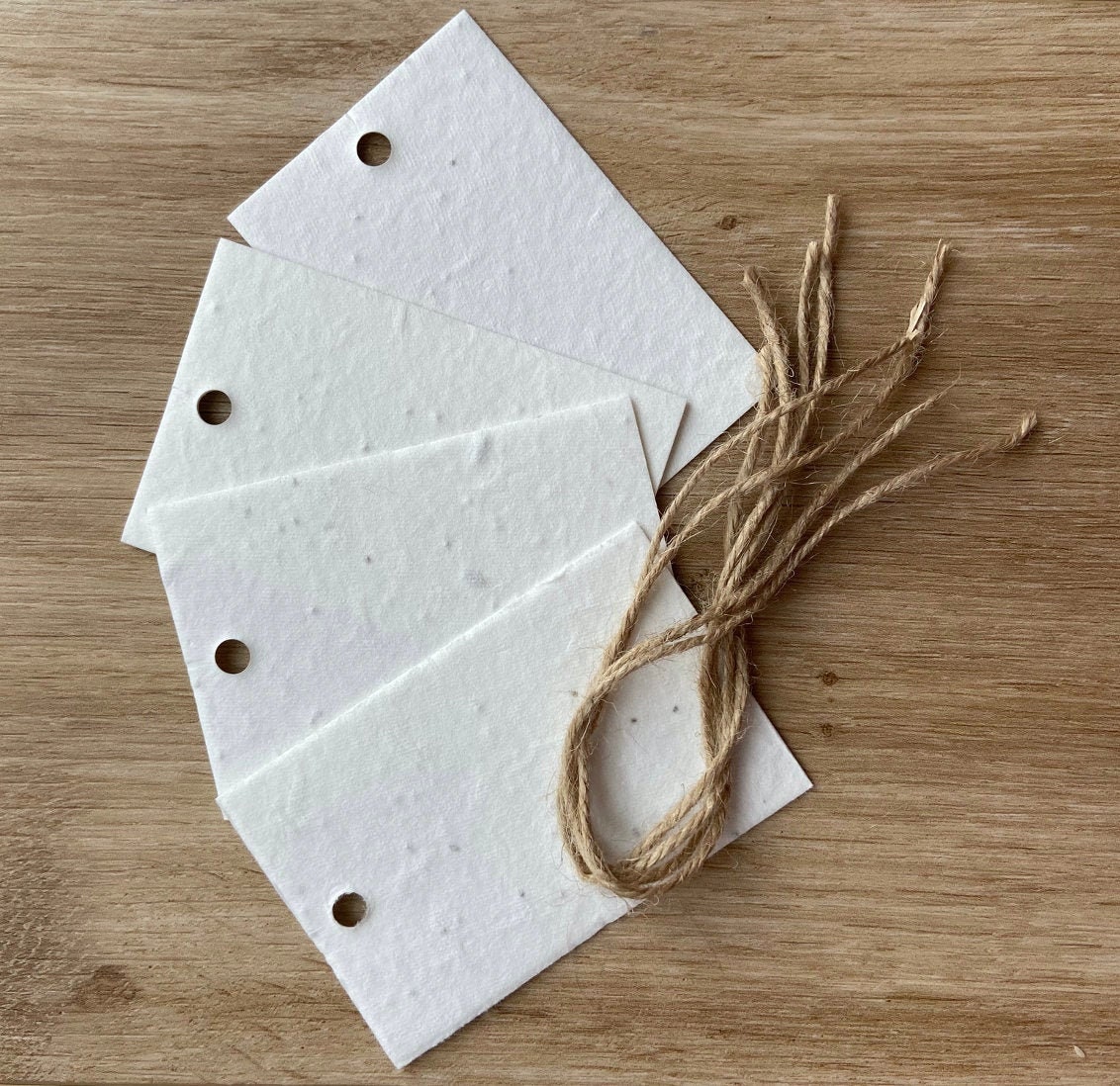 12pk Plantable Seed Paper Tags - Etsy UK