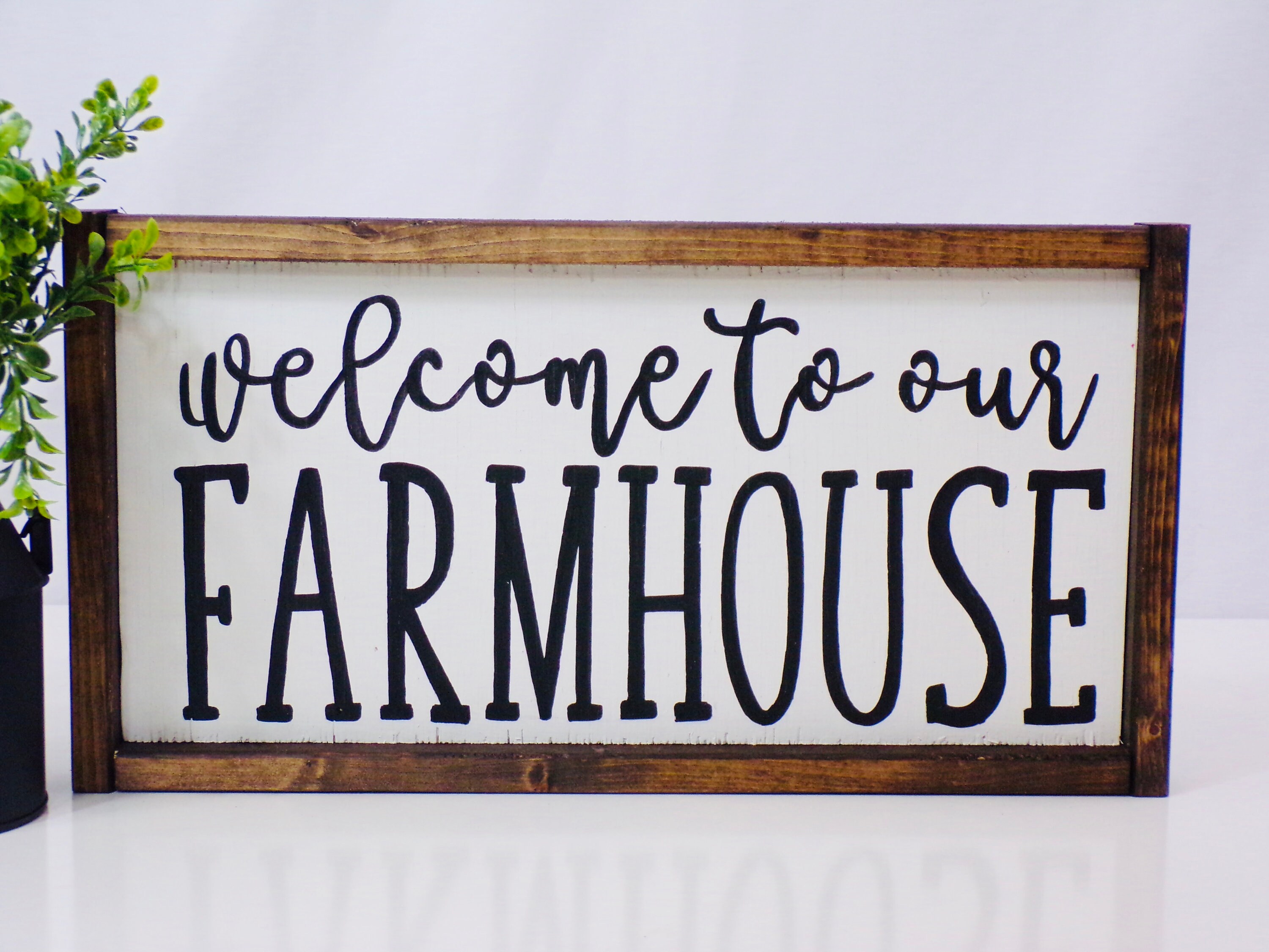 Welcome to Our Farmhouse Rustic Sign - Etsy
