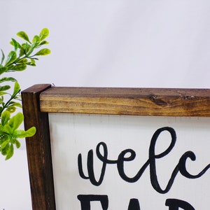 Welcome to Our Farmhouse Rustic Sign - Etsy