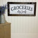 Groceries and Dry Goods Sign Grocery Wood Sign Kitchen Sign Kitchen ...