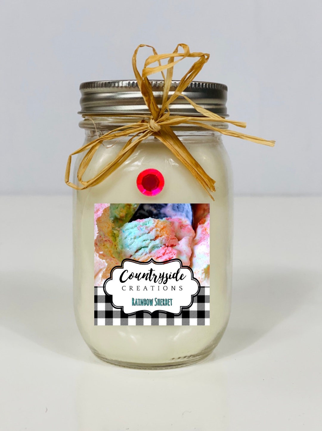 Rainbow Sherbet Scented Candle Container Candle Strong - Etsy