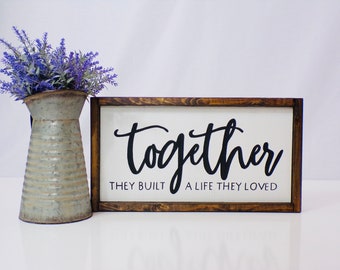 Together Sign Together Wood Sign Together Wall Decor - Etsy