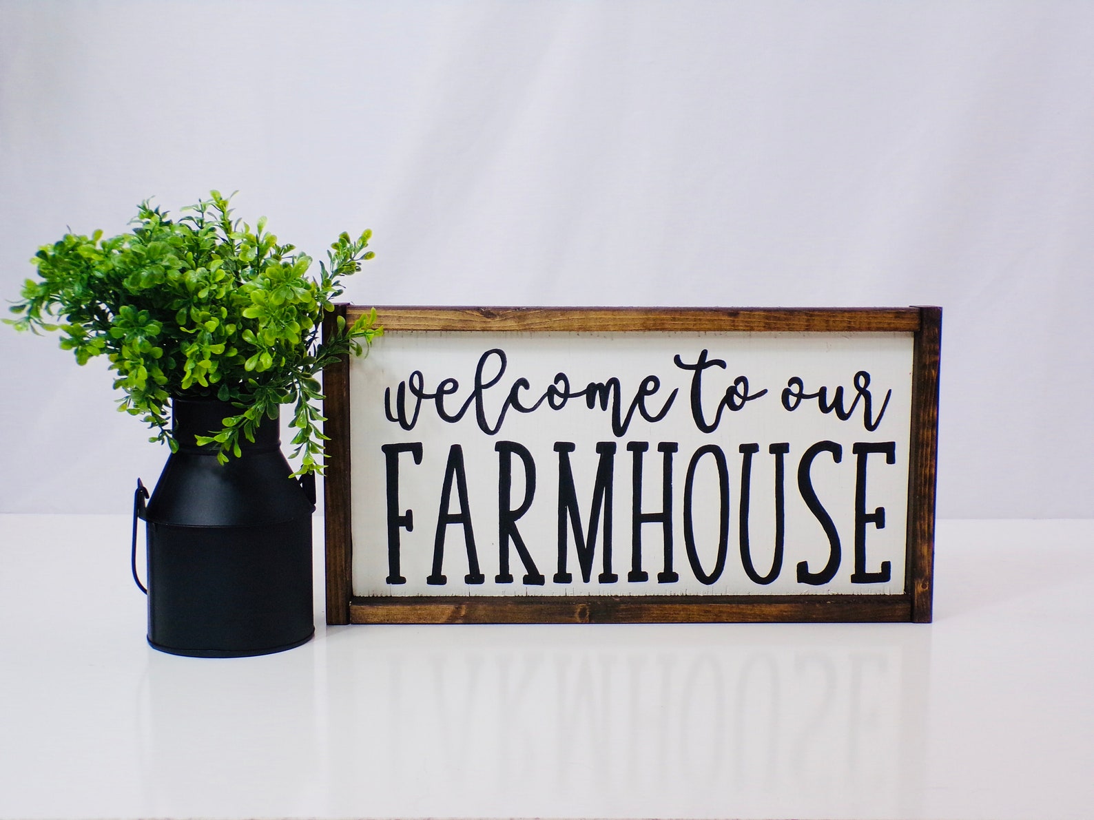 Welcome to Our Farmhouse Rustic Sign - Etsy