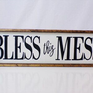 Bless This Mess Rustic Sign - Etsy
