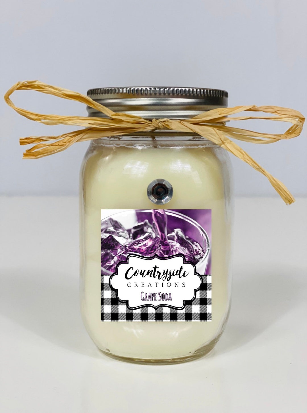 Grape Soda Scented Candle Container Candle Strong Candles - Etsy