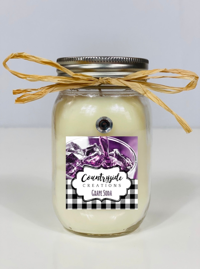Grape Soda Scented Candle Container Candle Strong Candles - Etsy