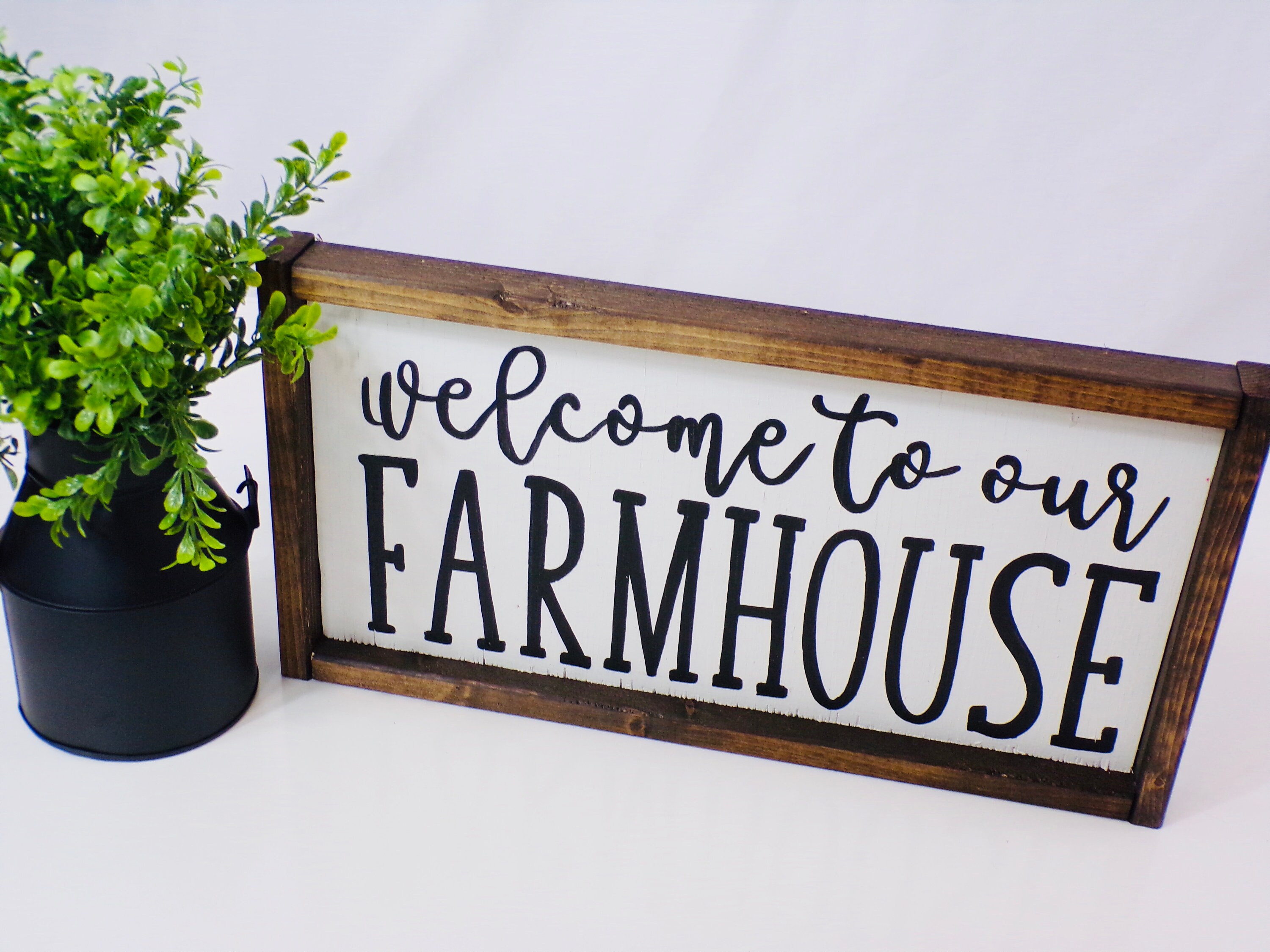 Welcome to Our Farmhouse Rustic Sign - Etsy