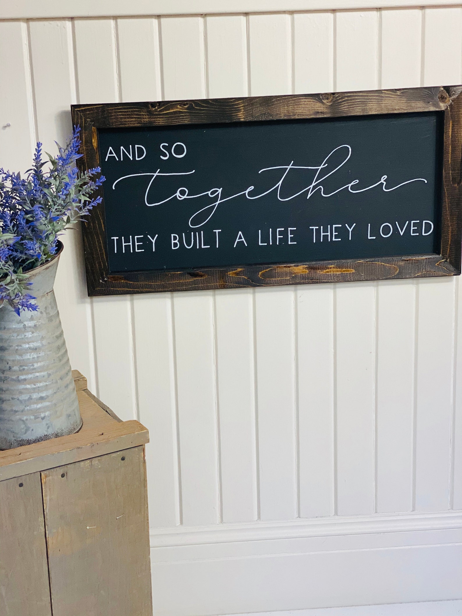 Together They Built A Life They Loved Sign Together Wood - Etsy