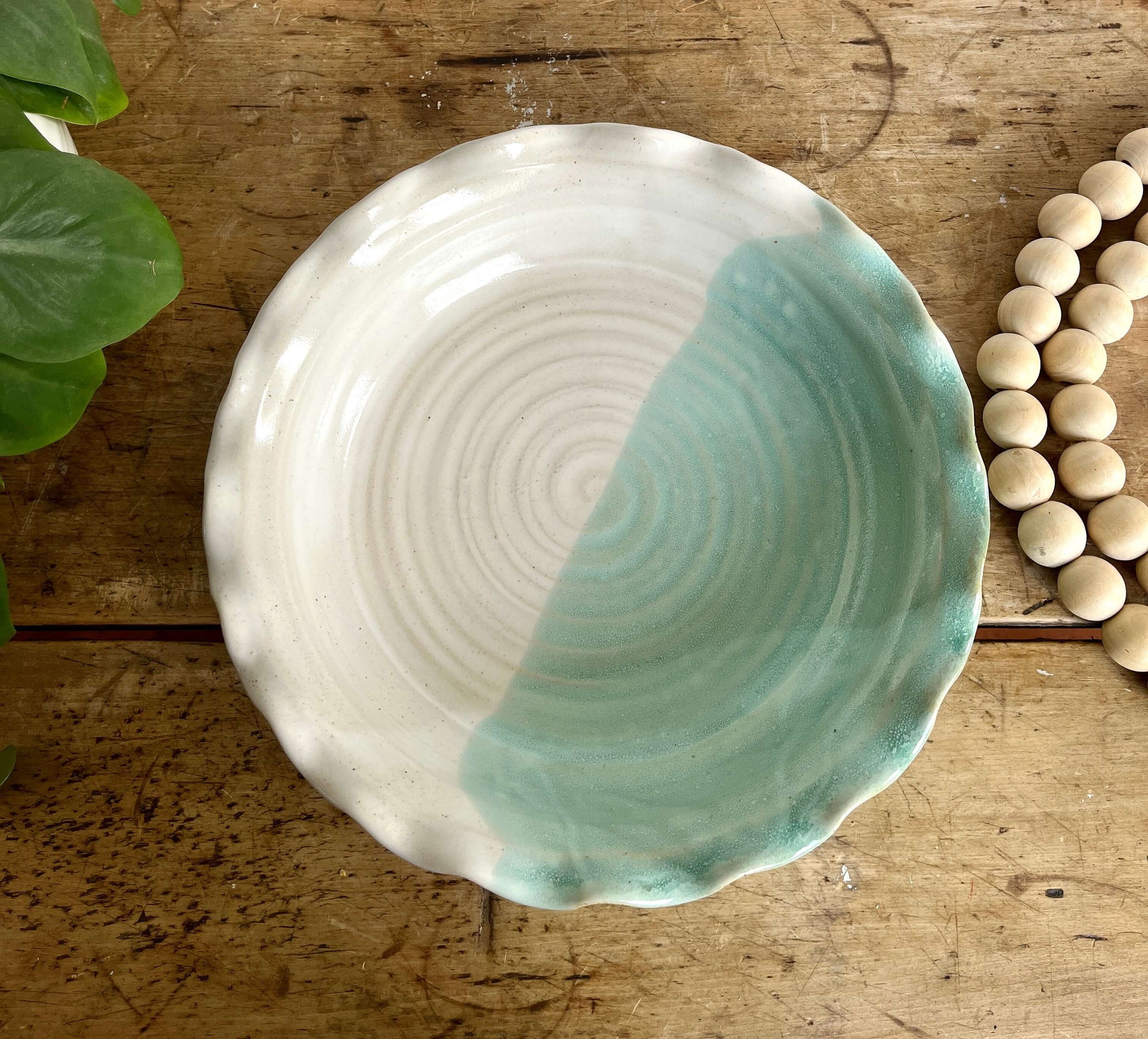 Handmade Pottery Pie Plate Ceramic Dish Handmade Pie Plate Casserole ...