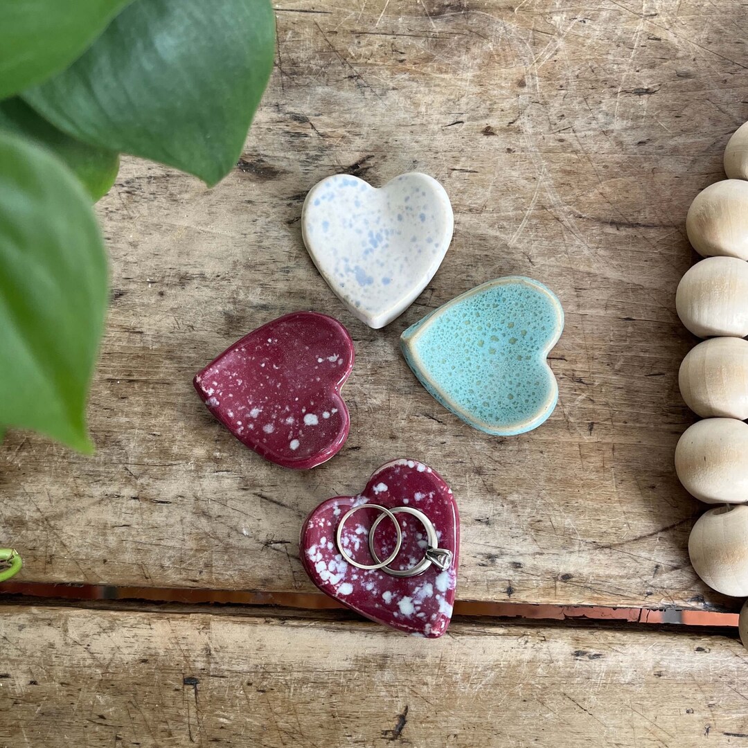 Wedding Favor Handmade Bulk Shower Favor Ceramic Trinket Dish Tiny Red ...