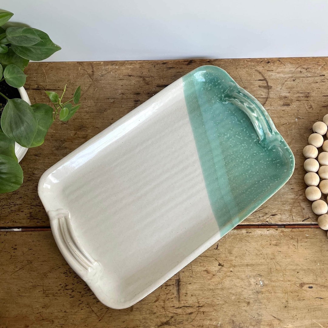 Ceramic Serving Platter Large Handmade Pottery Tray Pottery Platter ...