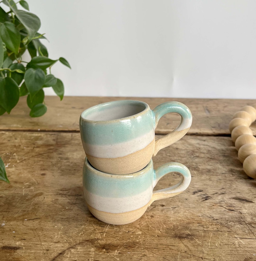 3oz Espresso Cup Mini Mug Pottery Espresso Mug Set Coffee Cup Handmade ...
