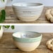 Handmade Aqua Pottery Bowl Turquoise Pottery Soup Bowl Set Coastal Bowl ...