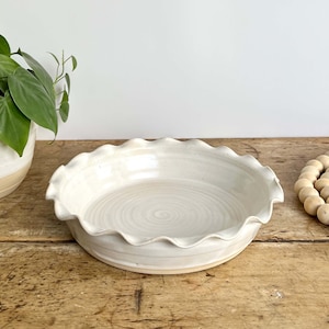 Handmade Pottery Pie Plate Ceramic Dish Handmade Pie Plate Casserole ...