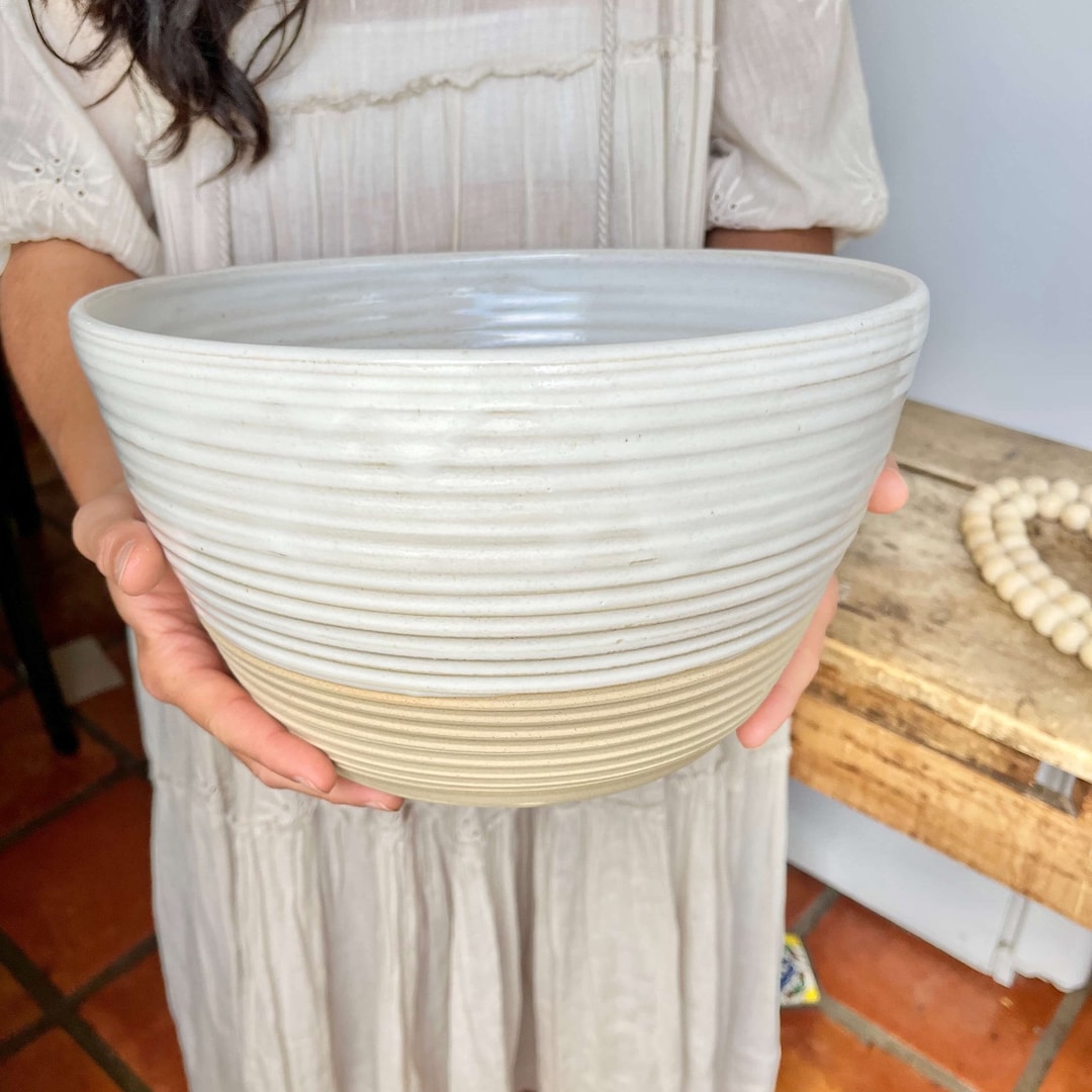 Bridal Shower Gift Bowl Serving Large Bowl Handmade Pottery Bowl Large ...