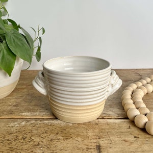 Handmade Pottery Bread Baker Blue Pottery Bread Crock Pottery Handmade ...