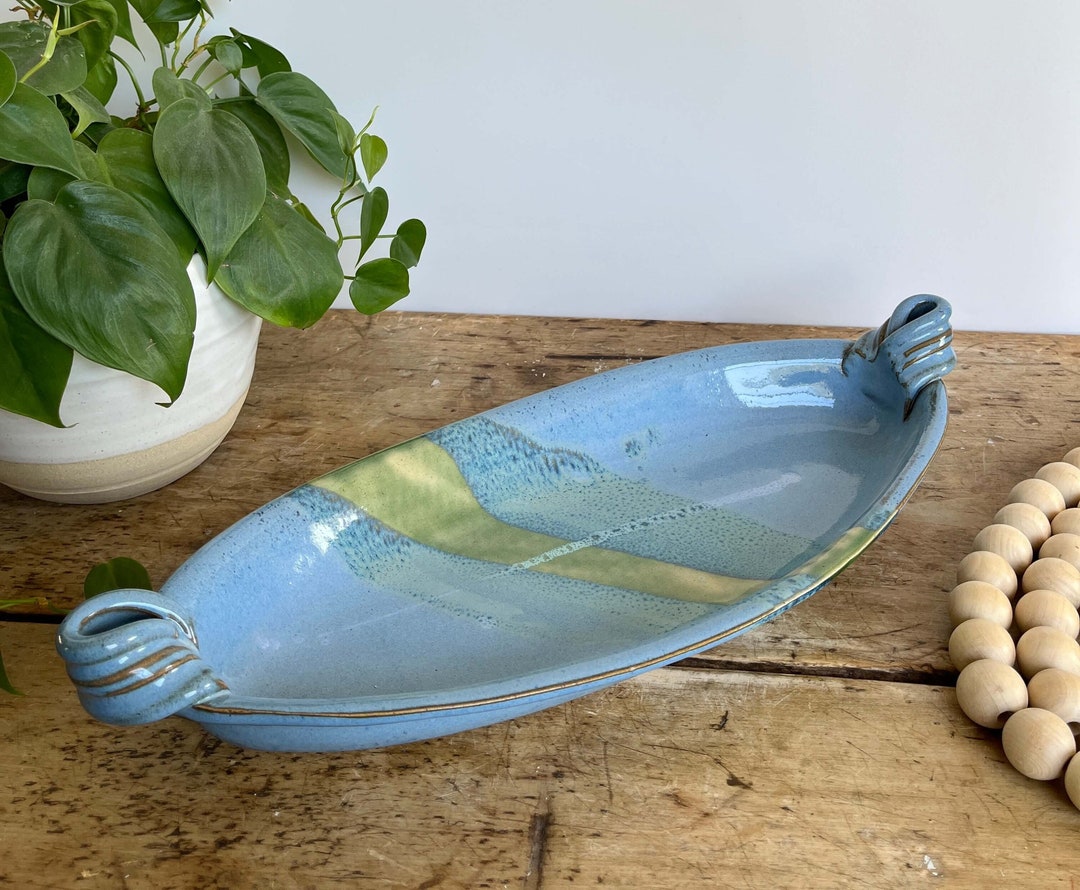 Ceramic Baking Dish Blue Handmade Pottery Baking Dish Ceramic - Etsy
