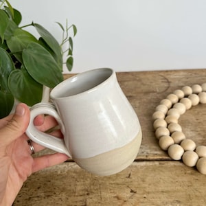 Handmade Boho Pottery Coastal Mug 14 Oz Turquoise Stoneware Mug ...