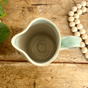 Handmade Pottery Pitcher Flower Vase Summer Entertaining Pitcher ...