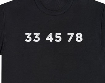 33 45 78 Rpm Shirt Vinyl Record Shirt Record Collector - Etsy