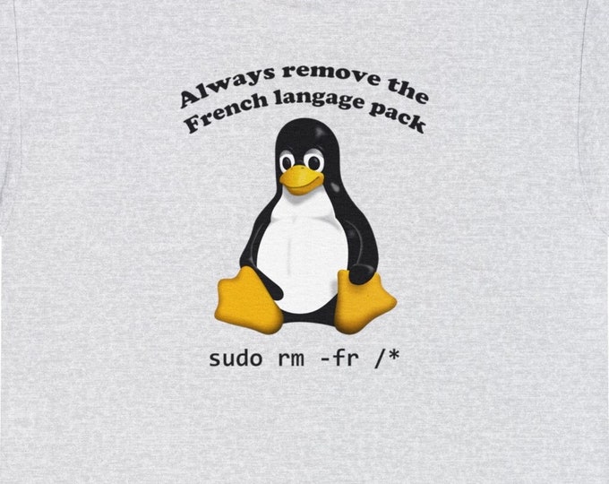 Linux Shirt, Sudo Rm Rf Tshirt, Funny Linux Gift, Ubuntu T Shirt ...