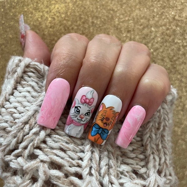 Cat Nails - Etsy