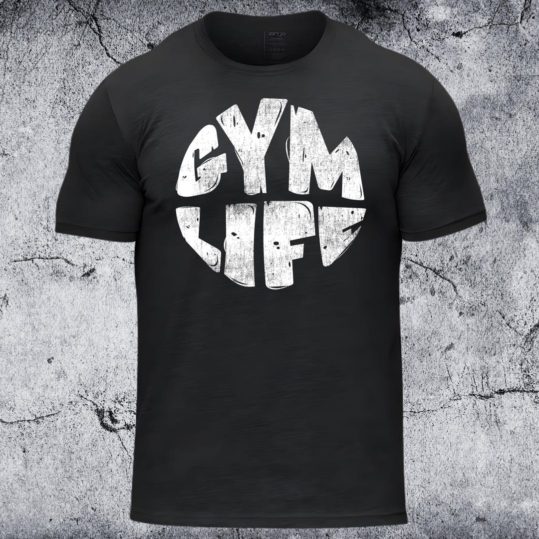 Gym Life T-shirt Workout Tee, Fitness Shirt, Exercise Top, Gym Apparel ...