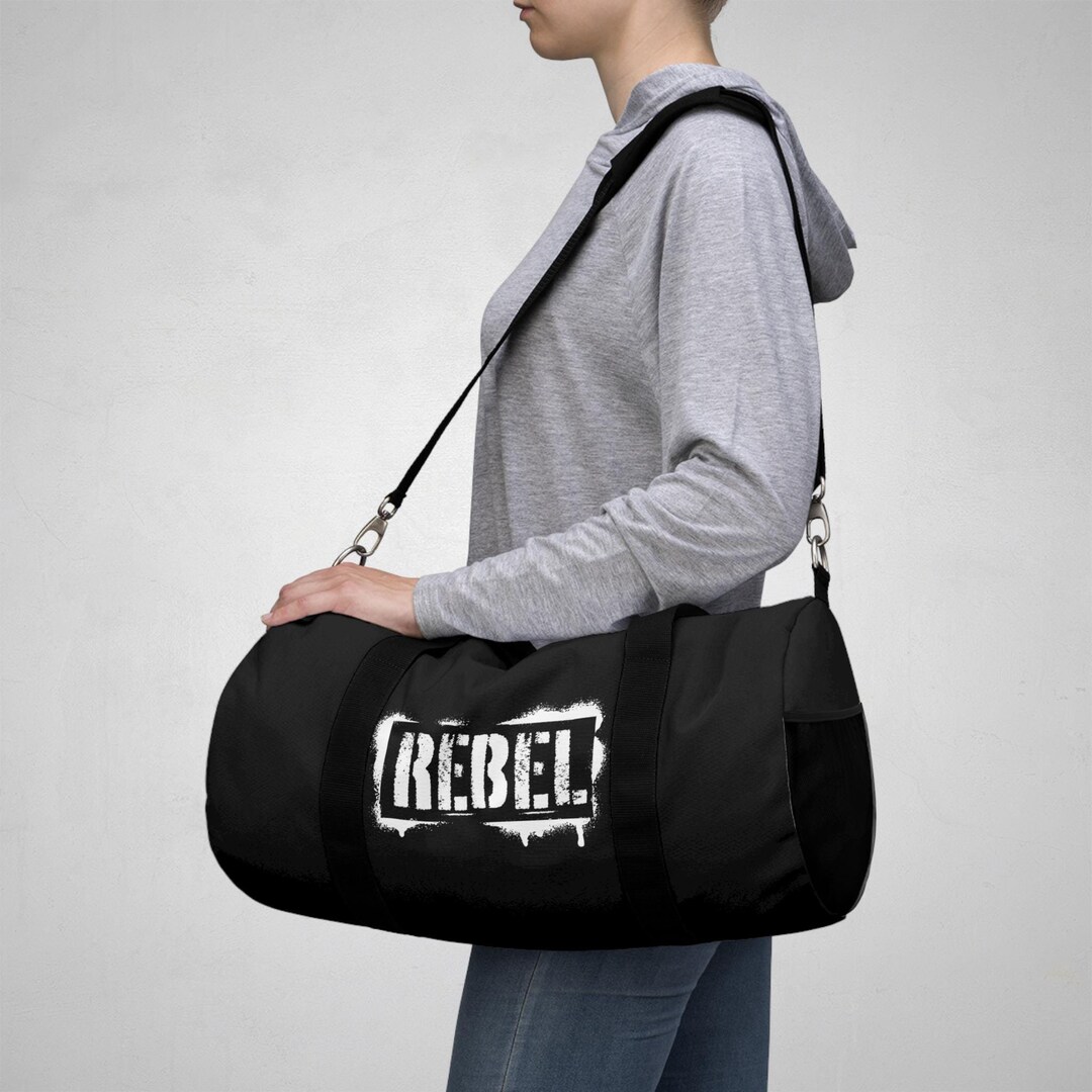Rebel Duffle Bag Edgy Travel Carry-on, Punk Rock Gym Bag, Cool ...