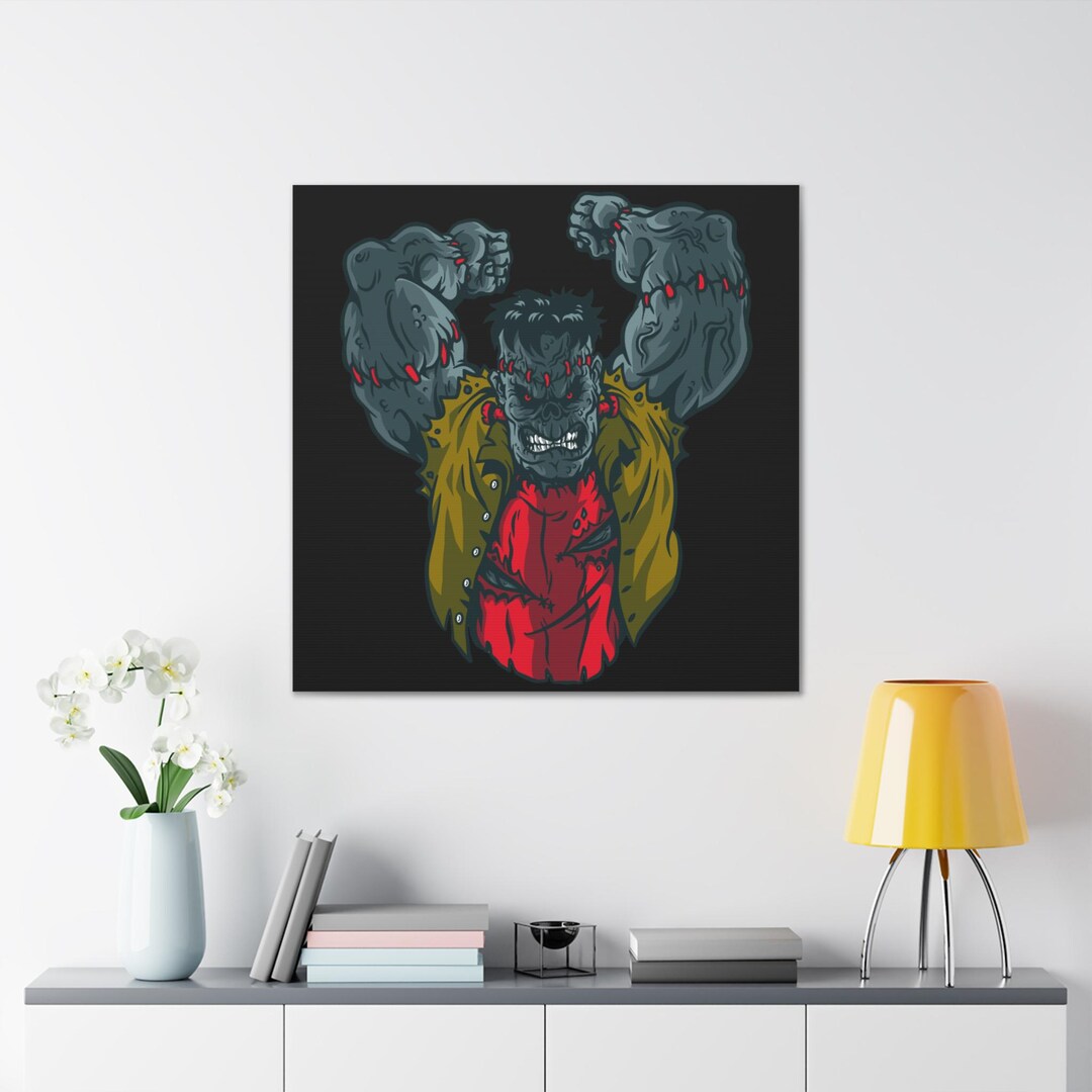 Canvas Gallery Wraps, FRANKENSTEIN MONSTER MUSCLE Canvas Gym Art, Wall ...