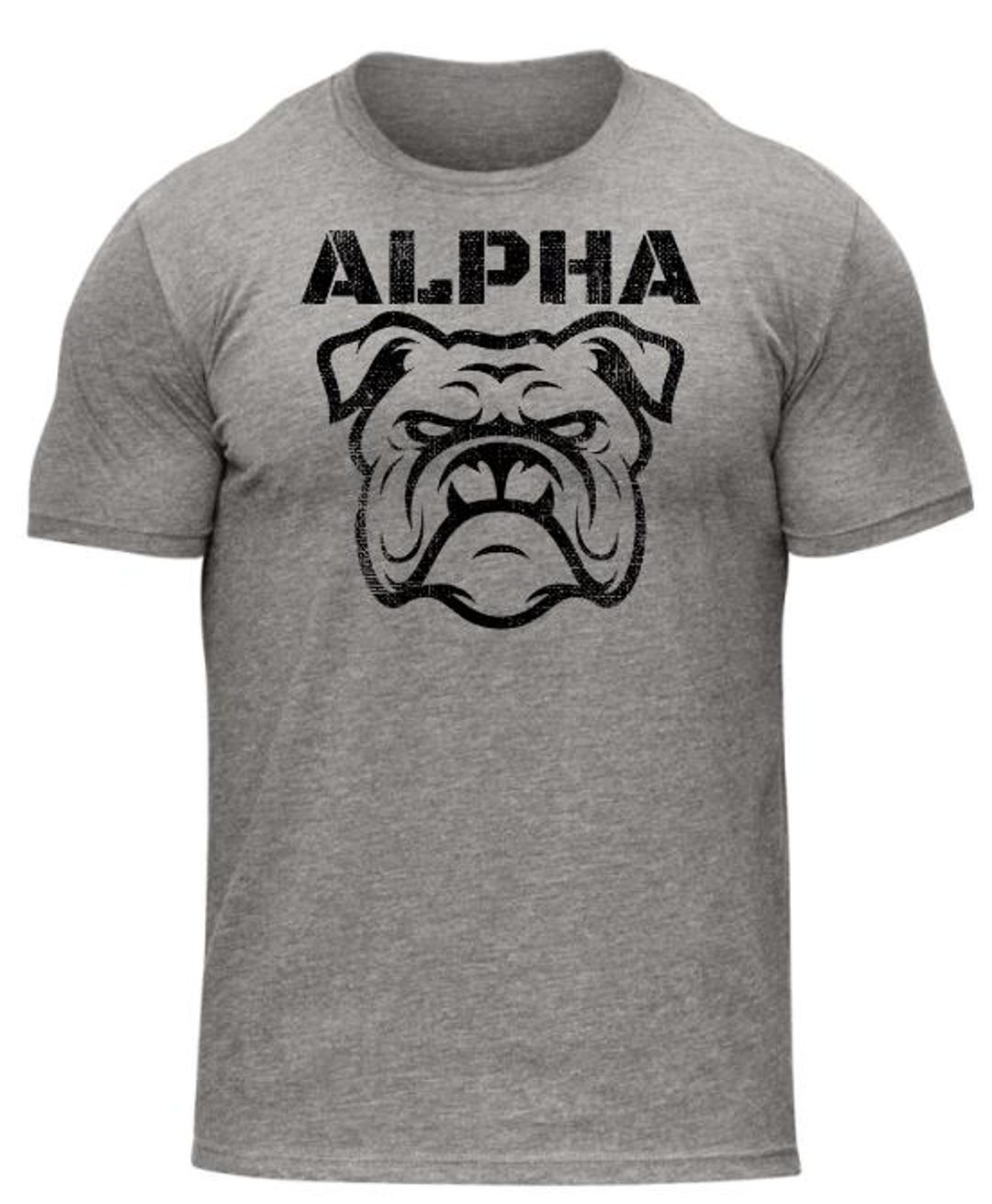 ALPHA BULLDOG Unisex Soft-style T-shirt, Gym Shirt, MMA Shirt, Workout ...