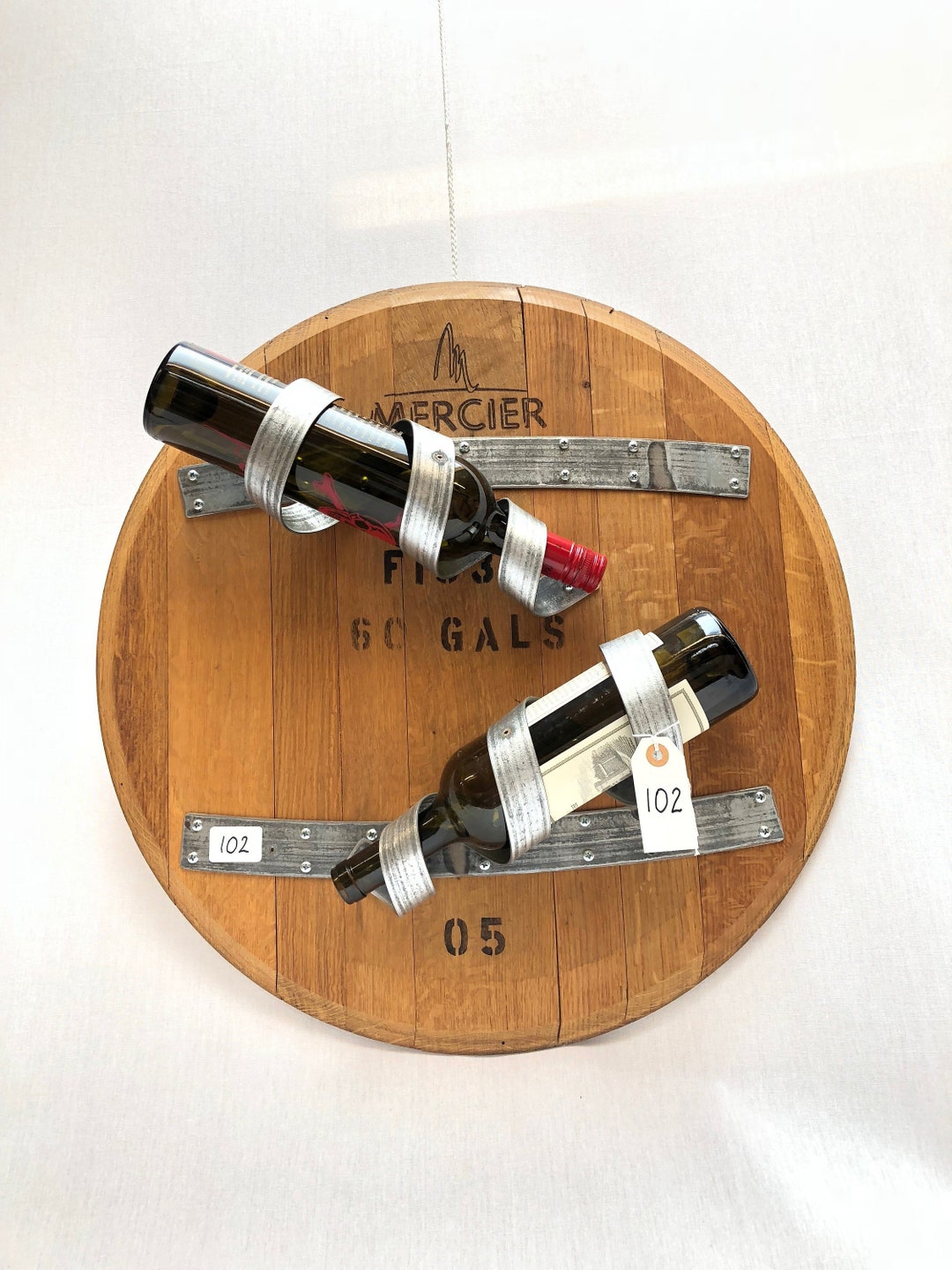 Wine Barrel Top Bottle Holder - Etsy