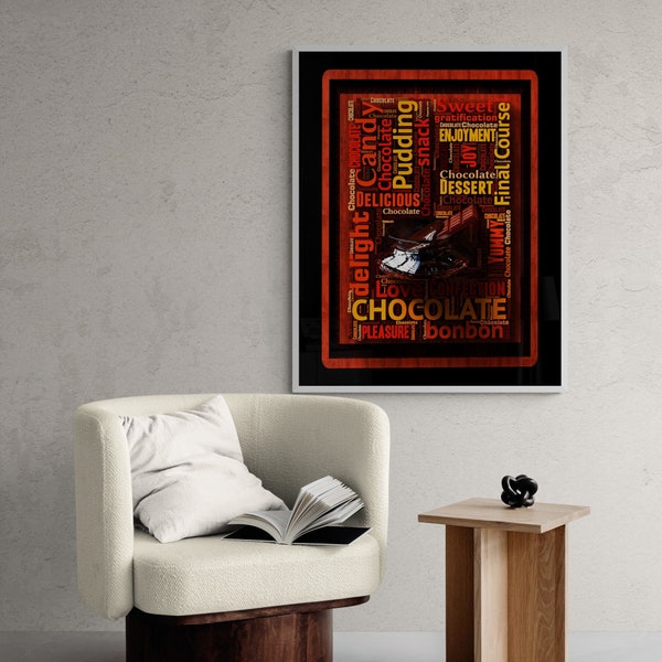 Chocolate Word Art - Etsy