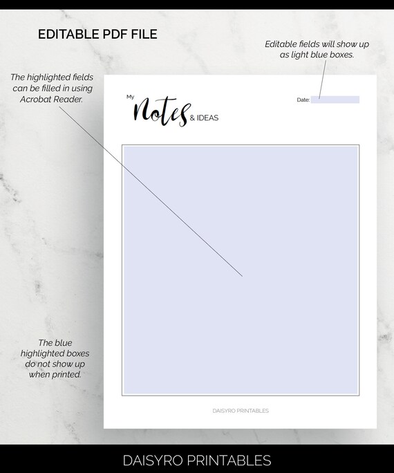 Calendars & Planners Paper Notes Minimal Line Art Fillable Planner ...