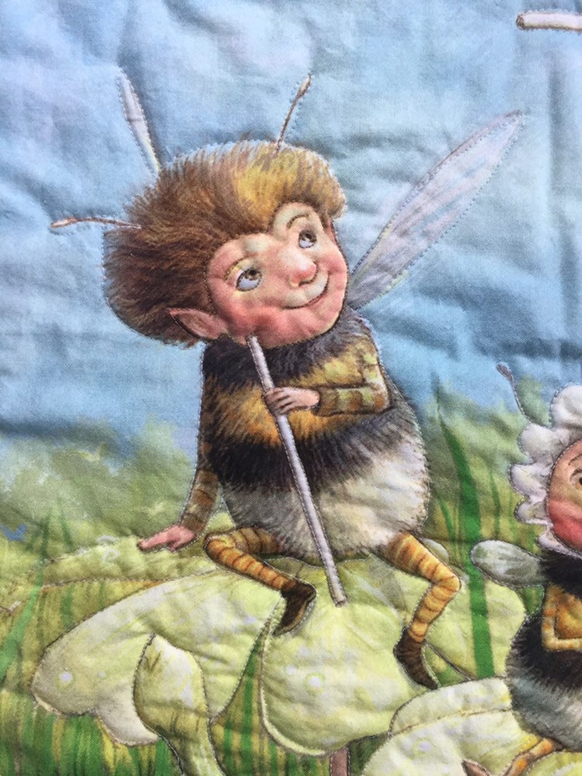 Pixie Bees Baby Quilt Boy or Girl Blanket | Etsy