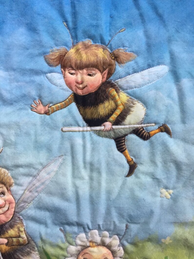 Pixie Bees Baby Quilt Boy or Girl Blanket | Etsy