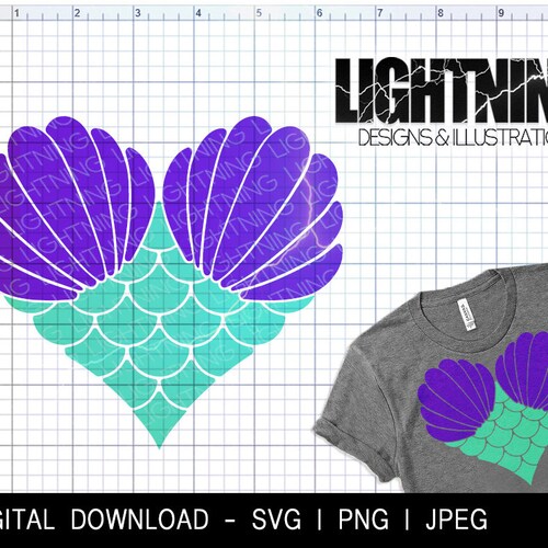 Sea Shells Bra SVG Files for Cricut Mermaid Costume Design - Etsy