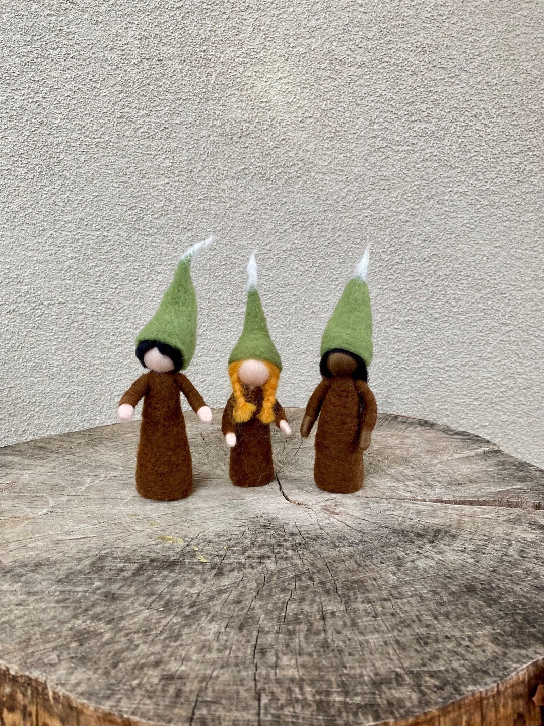Felted Root Children Set: Waldorf Inspired Winter Nature Table Decor - Etsy